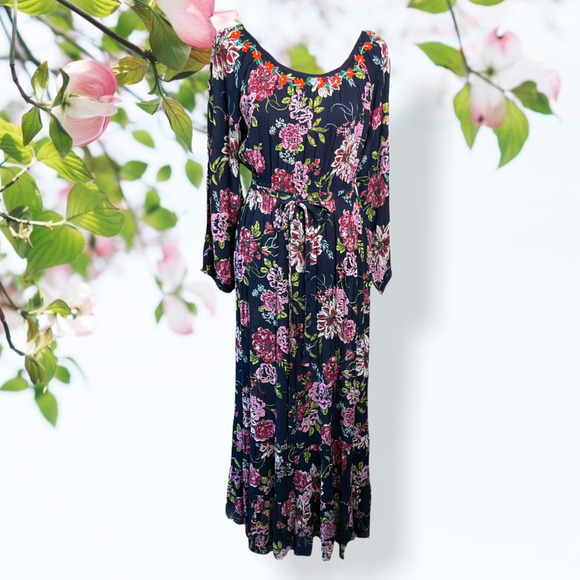 RAGA | Dresses | Raga Maxi Dress With Embroidered Details Throughout | Poshmark
